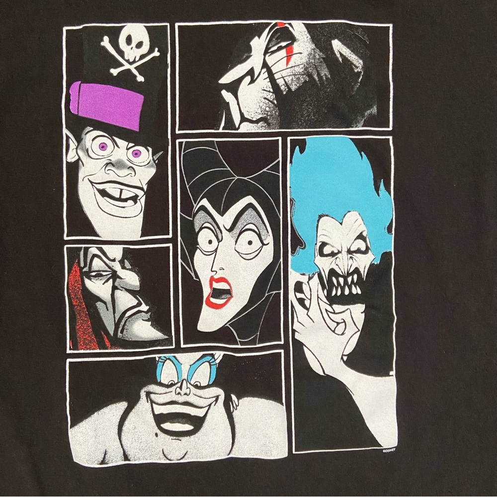Vintage Disney Men’s Classic Villains Multi Character… - Gem